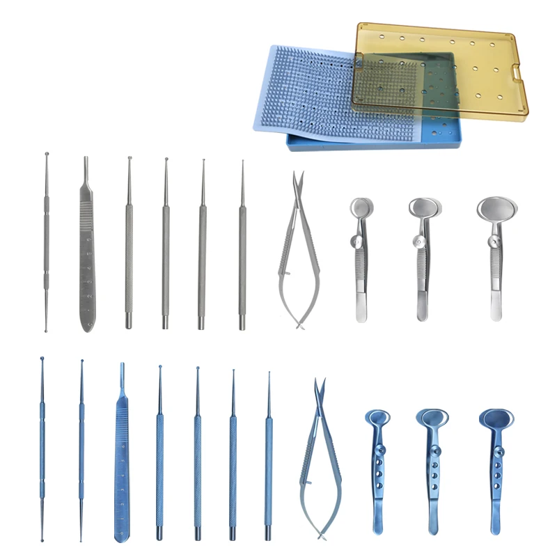 Chalazion-Curette-Set-bandeja-de-esterilizaci-n-estuche-instrumento ...