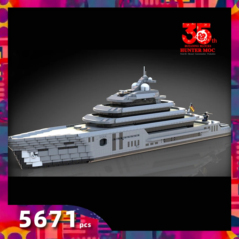 yacht-moc-bricks-sets-tech-boats-and-ships-custom-UCS-bricks-building ...