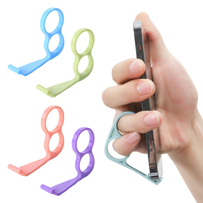 Mobile Phone Grip Holder Finger Ring Support Plastic Cellphone Handheld ...