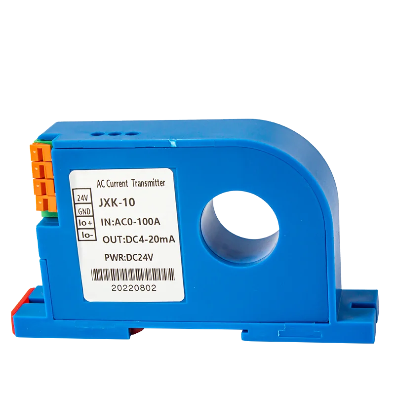 AC/DC Current Transducer 0 400A Input Current Measurement Transmitter 4 ...