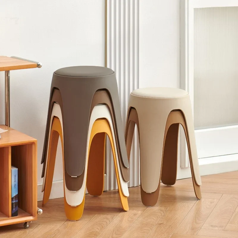 Web Celebrity Thickened Macaron Table Stool Household Stacked Living ...