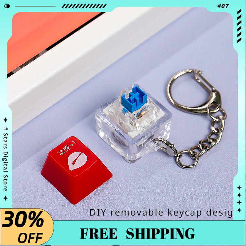 Leobog-Unzip-Keycaps-with-Keychain-ABS-Mechanical-Keyboard-RGB-Creative ...