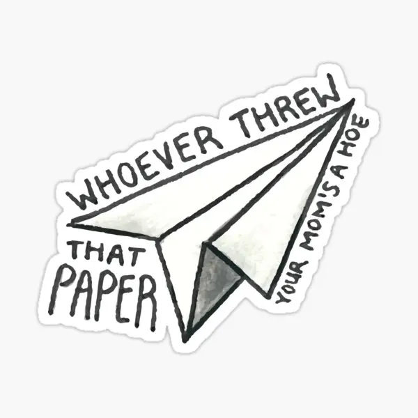 Whoever-Threw-That-Paper-Vine-5PCS-Stickers-for-Room-Wall-Water-Bottles ...