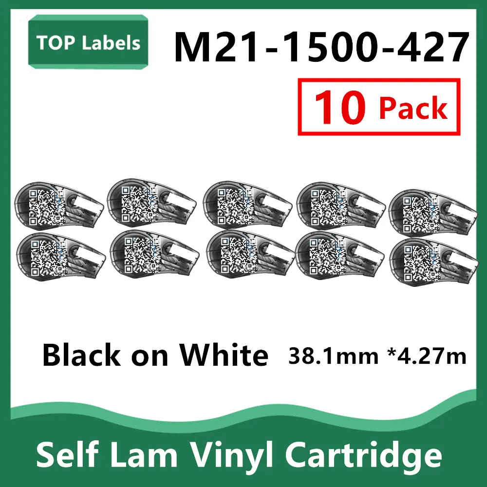 1-10PK-Replace-Vinyl-Labels-Cartridge-M21-1500-427-Use-For-BMP21 ...