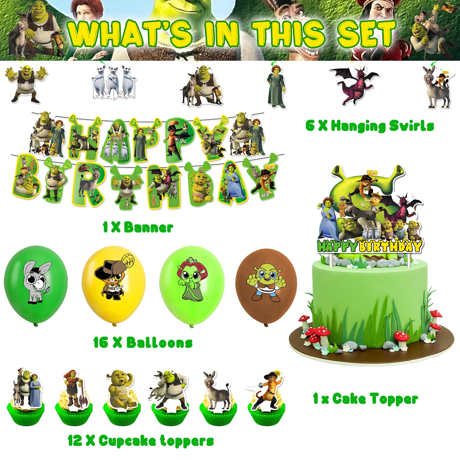 Shrek Birthday Background