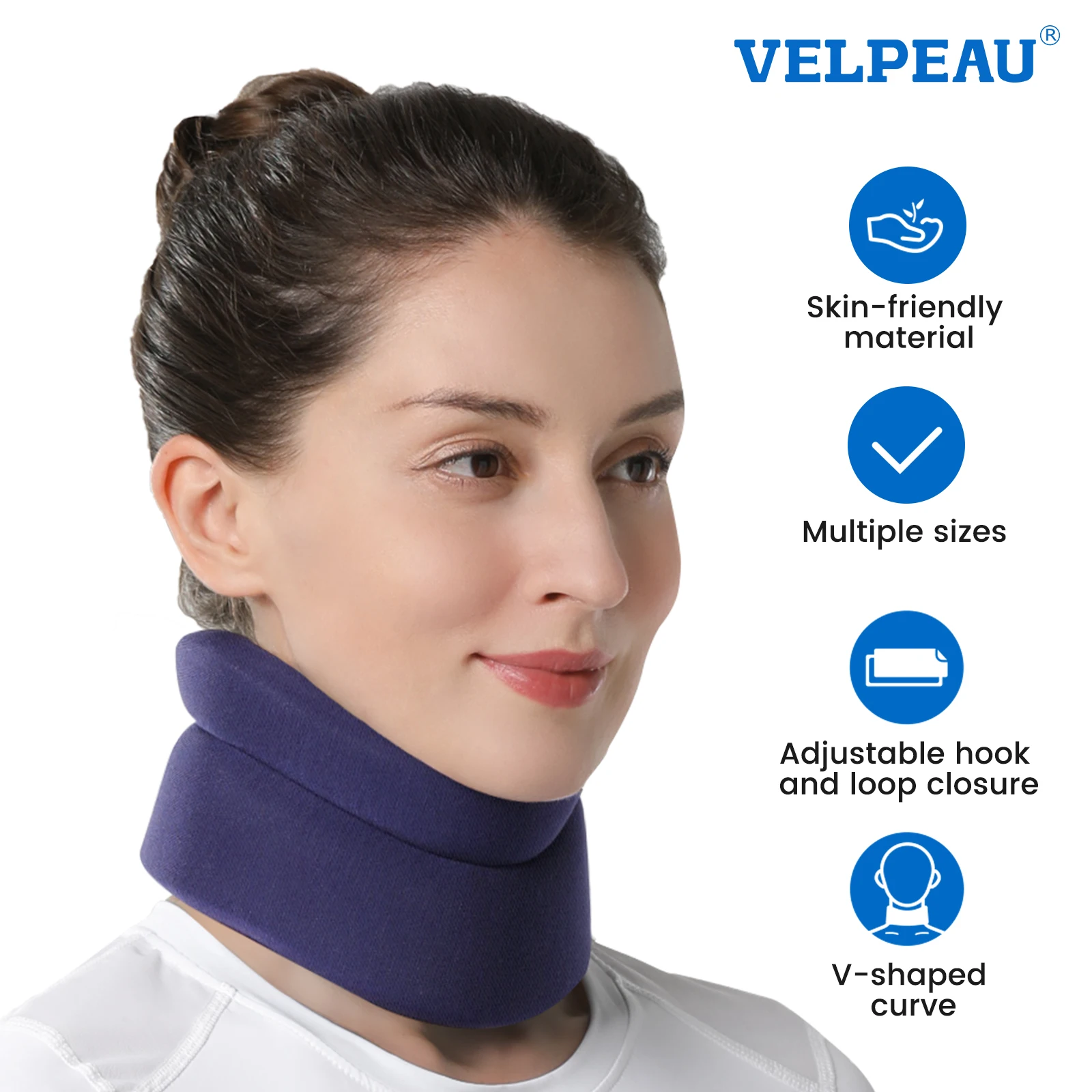 VELPEAU Neck Brace Sponge for Migraine Cervical Collar to Relieve Pain ...