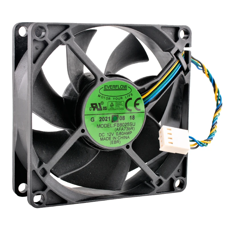 FB8025SU-AFA73bR-8cm-80mm-cooling-fan-80x80x25mm-DC12V-0-60A-4PIN ...