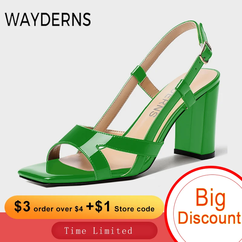 WAYDERNS-2023-New-Arrival-Women-Sandals-Square-Toe-Summer-Shoes-For ...