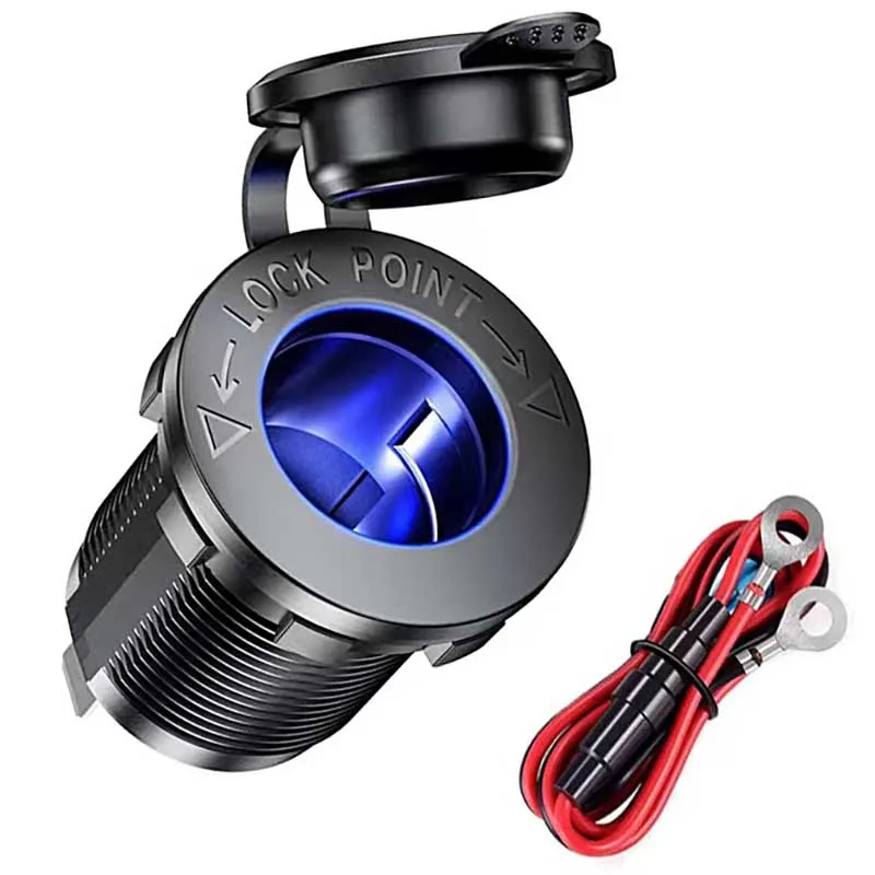 Toma-de-corriente-para-encendedor-de-cigarrillos-de-coche-adaptador-impermeable-para-coches ...