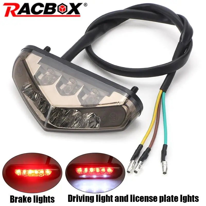 Mini-Motorcycle-LED-Tail-Light-With-License-Plate-Light-Rear-Light-Stop ...