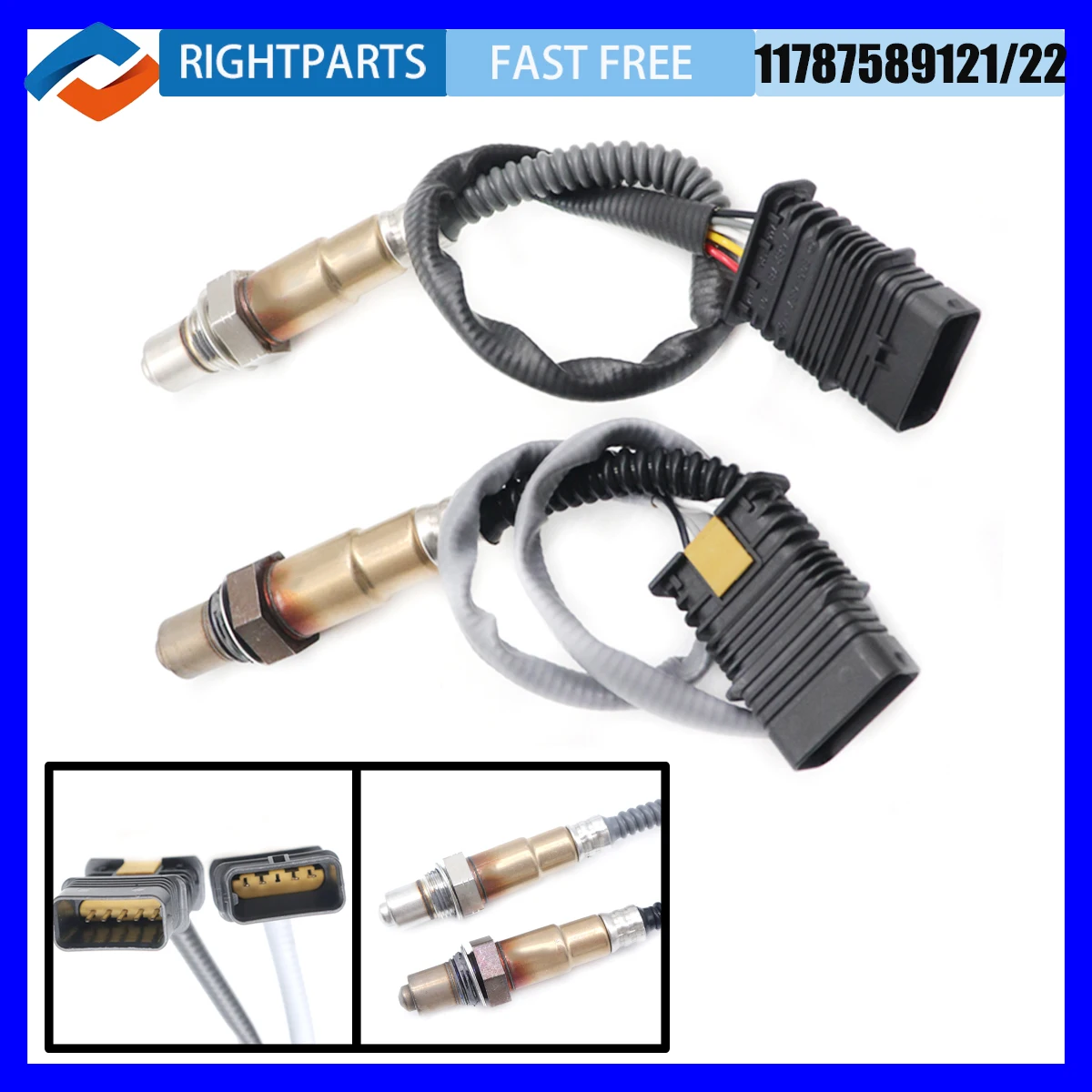 2PCS-11787589121-11787589122-Upstream-Downstream-Oxygen-O2-Sensor-For ...