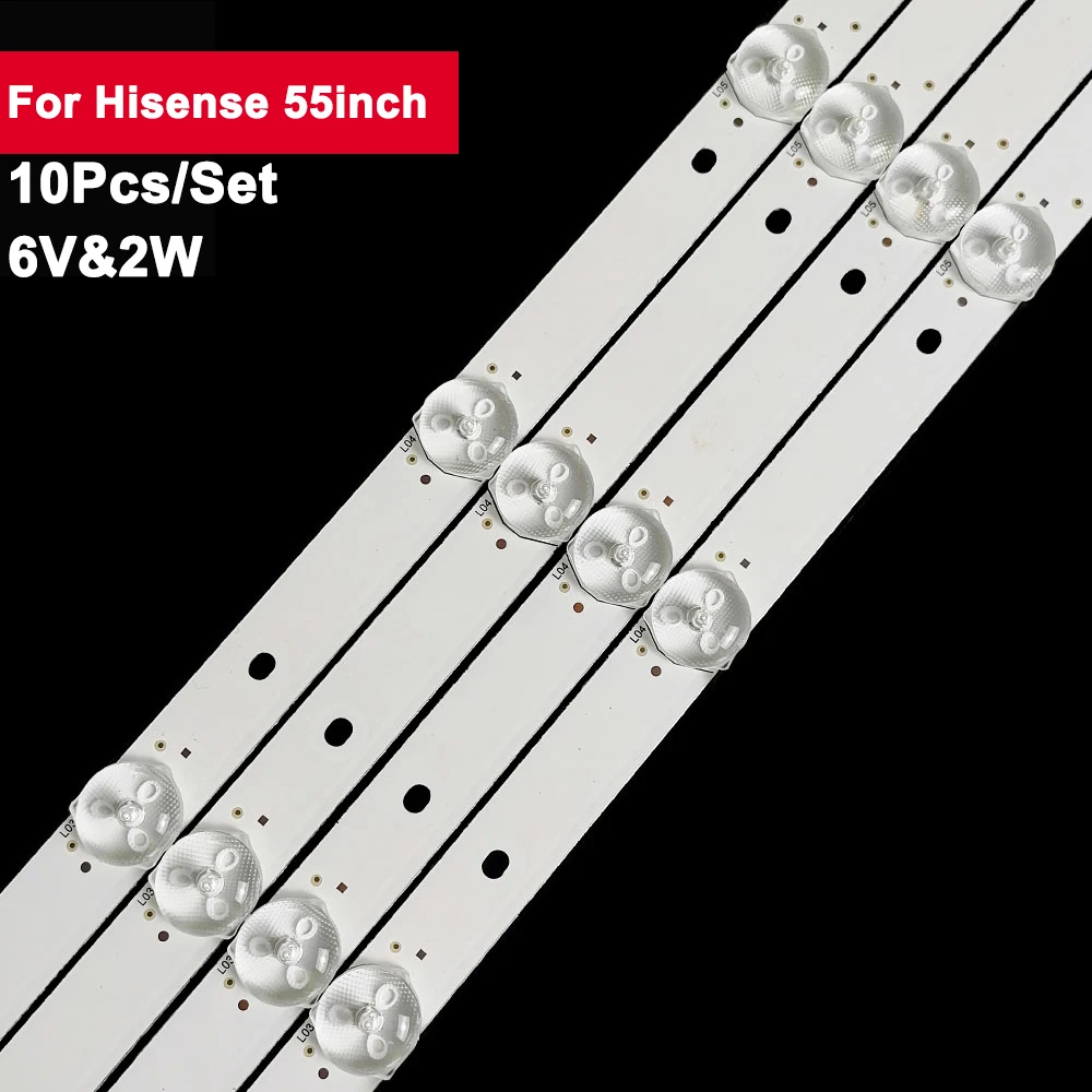 560mm-6V-LED-Tv-Backlight-Strip-for-Hisense-55inch-HD550DU-B52-10X7 ...
