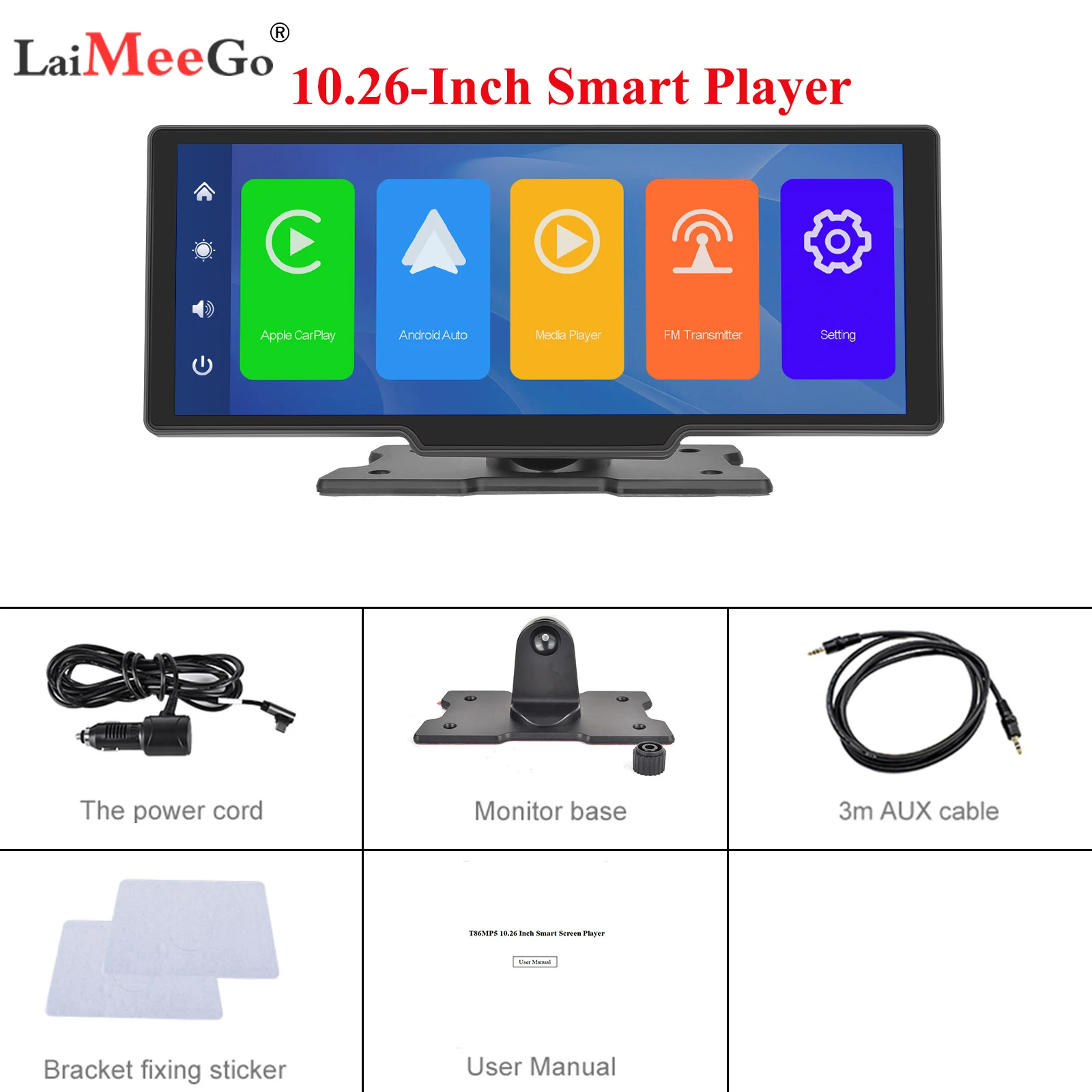 Car-Monitor-Portable-Wireless-CarPlay-Navigation-for-Cars-Screen-10-26 ...