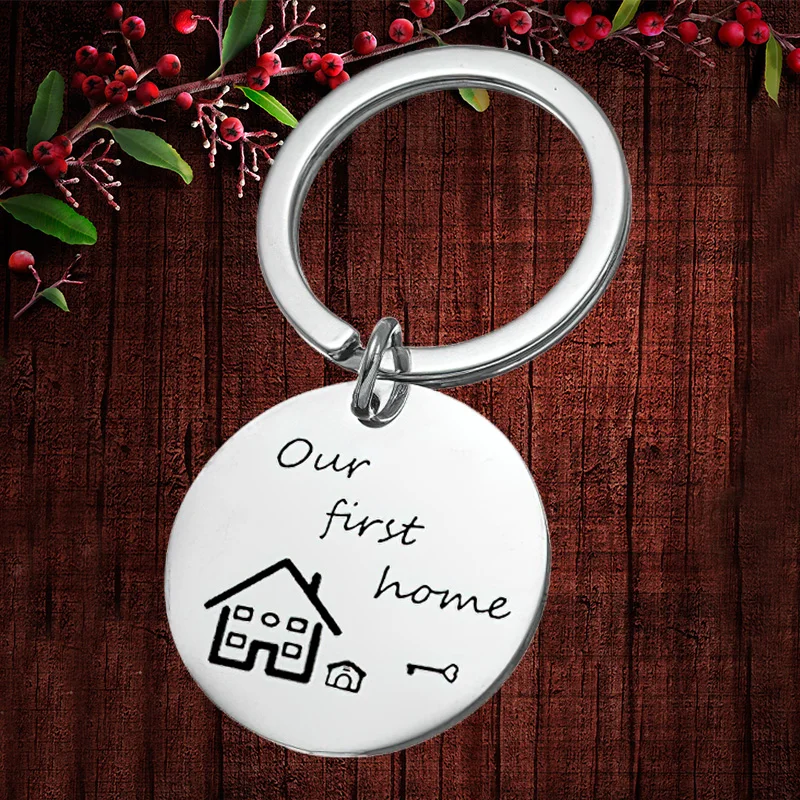 Charm-Our-First-Home-Keychain-Pendant-Housewarming-Gifts-Key-Chains ...