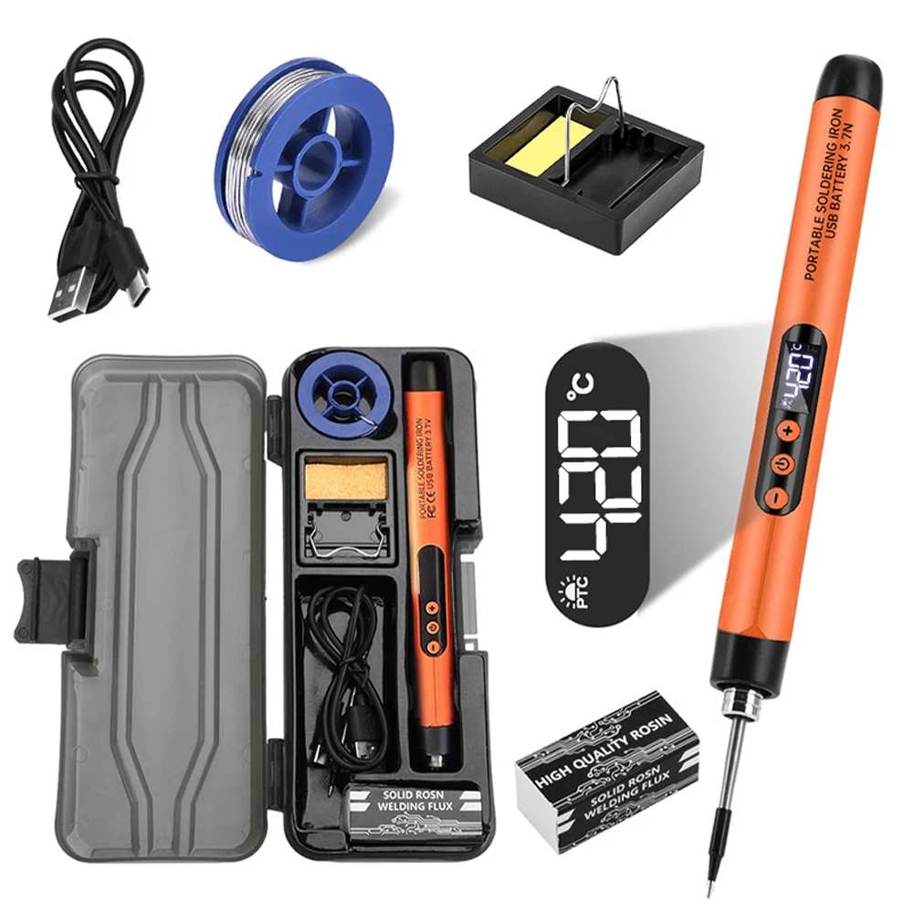 Multifunctional USB Digital Electric Soldering Iron Set Kit Intelligent ...