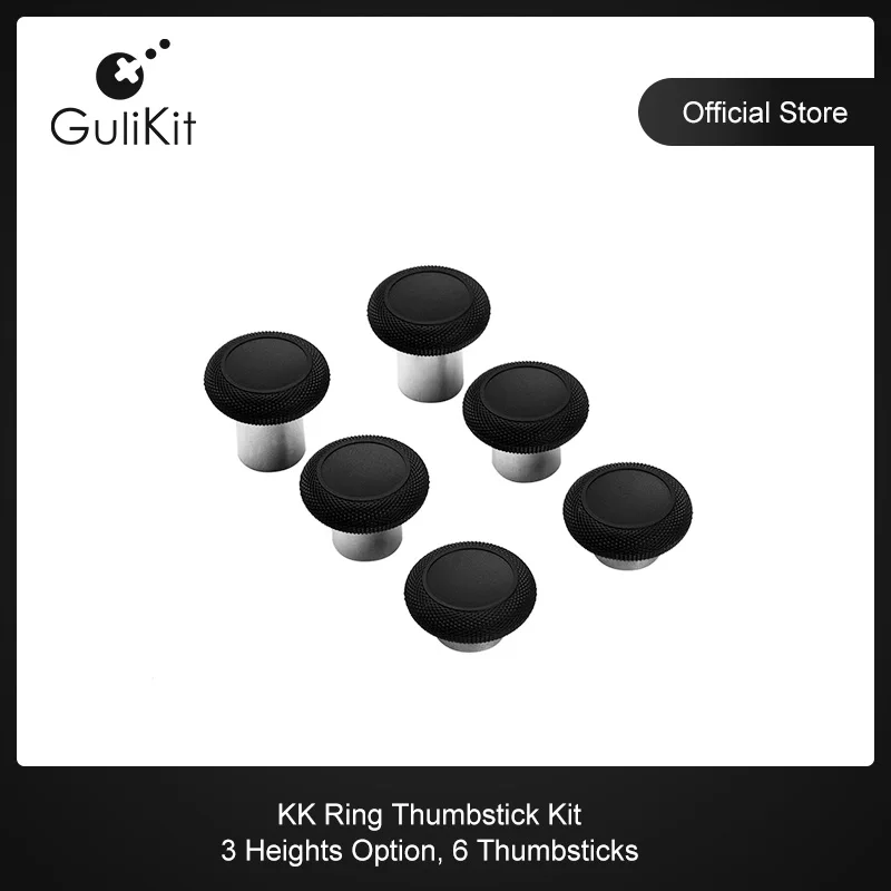 GuliKit KingKong Ring Thumbstick Kit 6 in 1 Thumb Sticks with 3 Heights ...