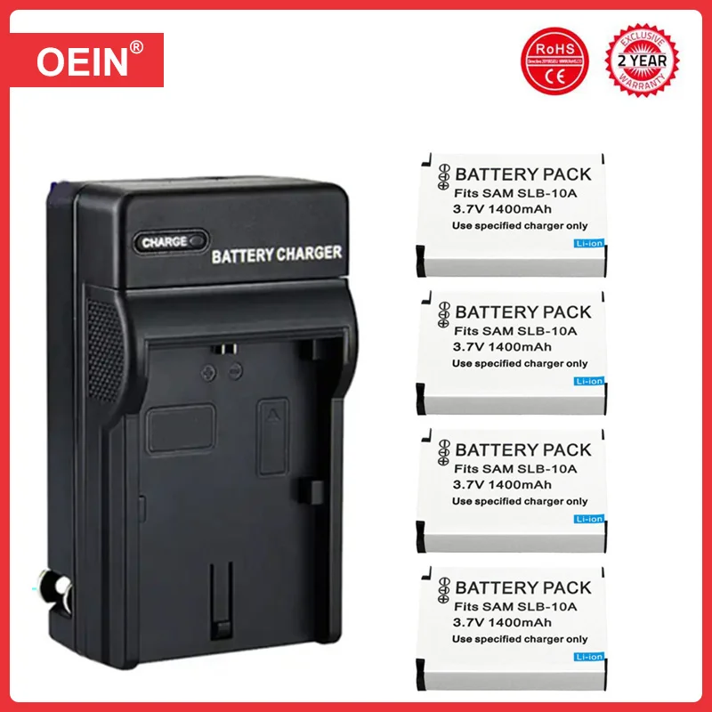 4Pcs-SLB-10A-SLB10A-10A-Battery-For-Samsung-PL50-PL60-PL65-P800-SL820 ...
