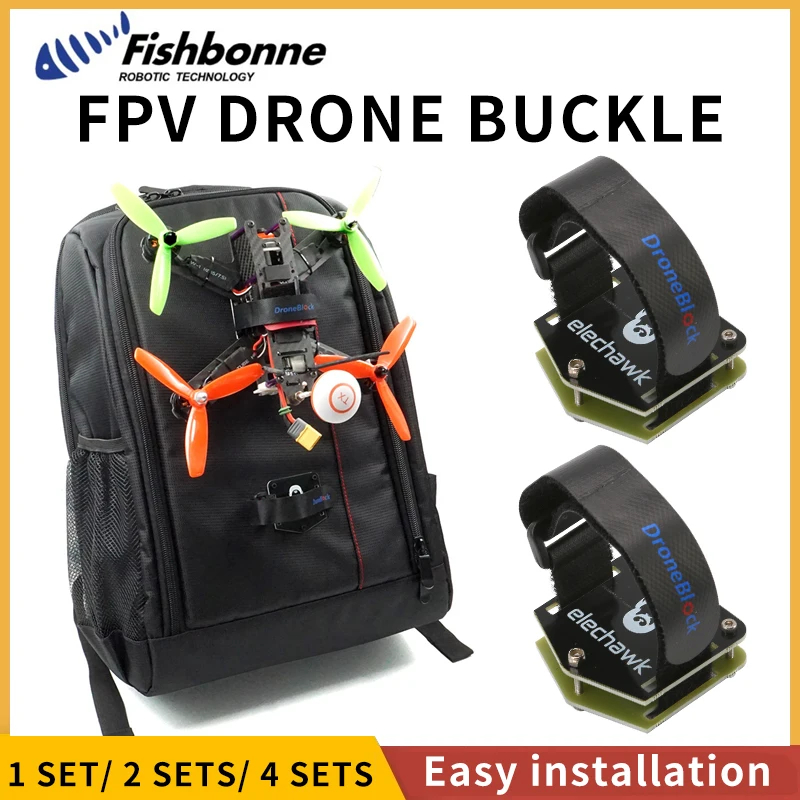 2-SETS-FISHBONNE-FPV-DIY-Drone-Bag-Backpack-Hanging-Buckle-Hook-Lock ...