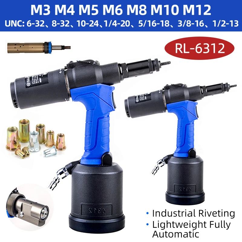 Pneumatic-Riveter-Automatic-Rivet-Nut-Gun-RL-6312-Industrial-Hydraulic-Quick-Riveting-Nut-Tool ...