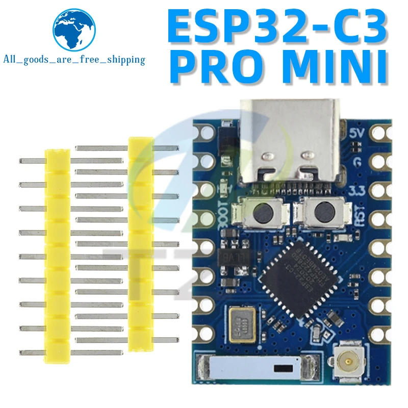TZT ESP32-C3 Pro Mini Development Board WiFi Bluetooth Ultra-small Size ...
