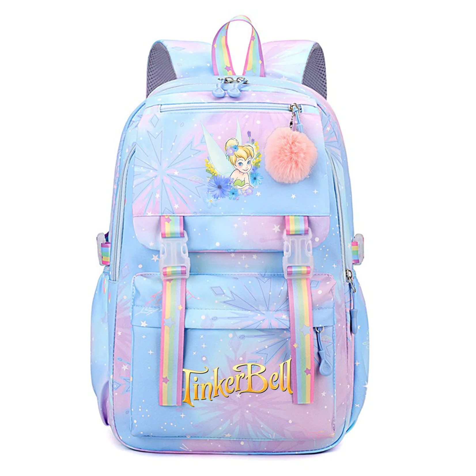 Tinker Bell Backpack Boys Girls Bookbag Bag Student Teenager Children ...