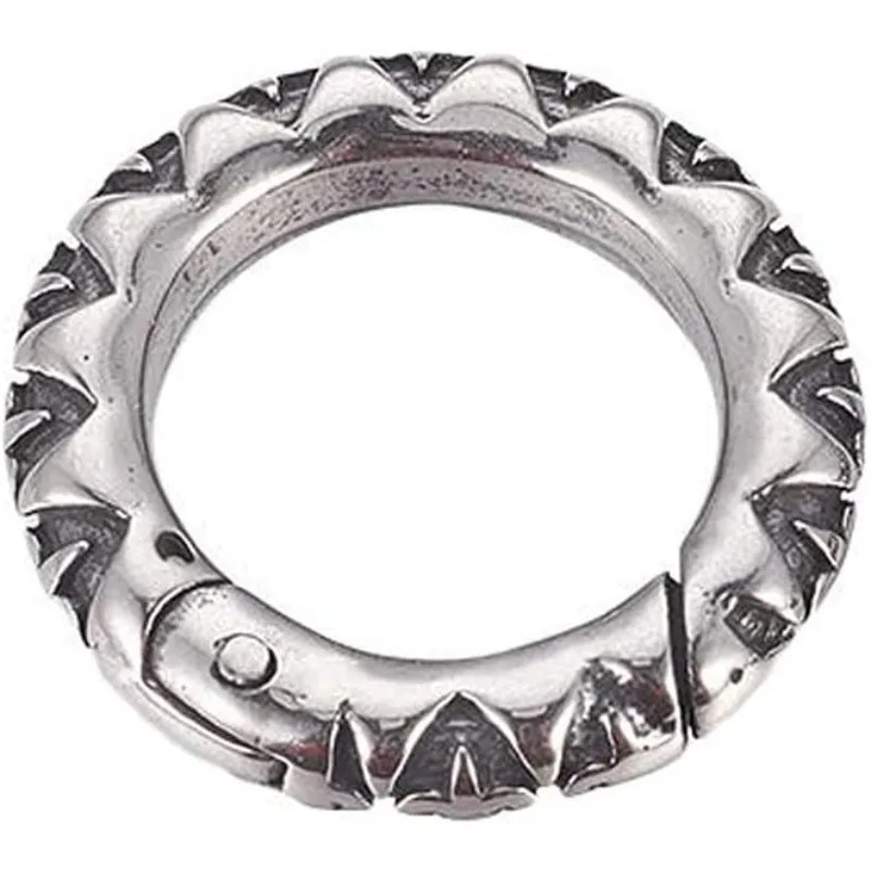 1Pc-Stainless-Steel-Spring-Gate-Ring-O-Ring-Antique-Silver-Color-Clasp ...