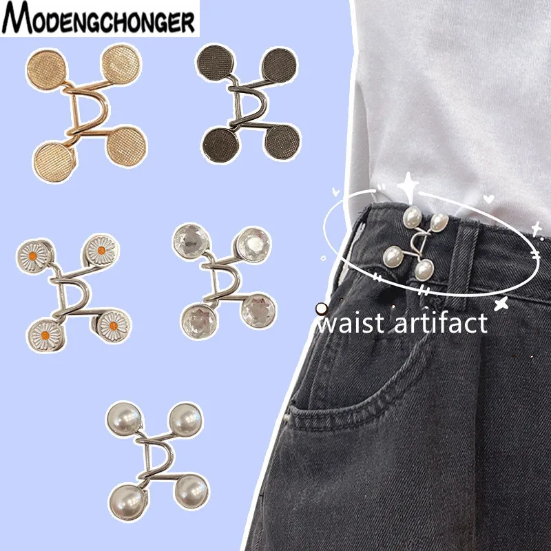 Fashion-Alloy-Nail-free-Waist-Buckle-Waist-Close-Artifact-Adjustable ...