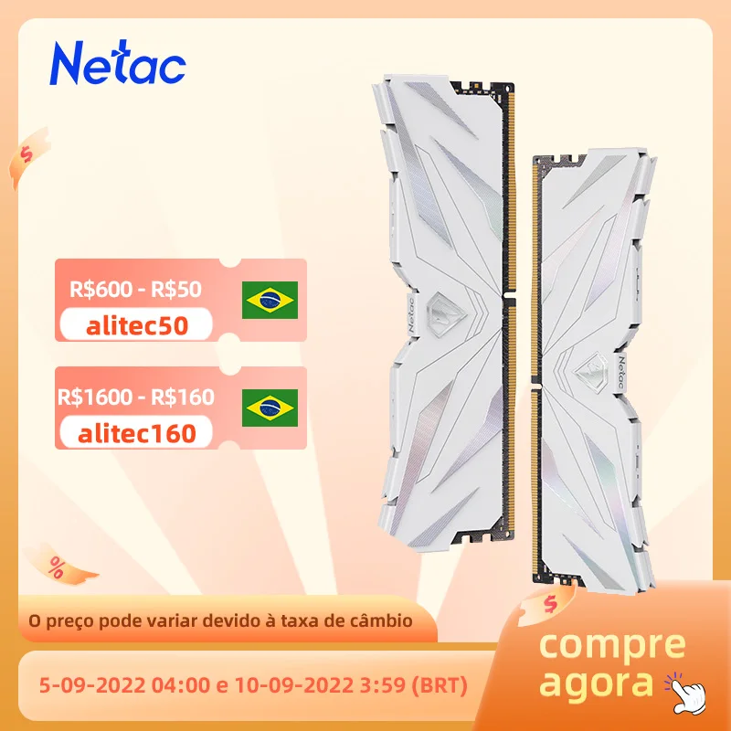 Netac Ram Memory Ddr4 8gb 16gb Ddr4 3200mhz 3600mhz 2666mhz Memory Heatsink Xmp2.0 288pin Udimm ...