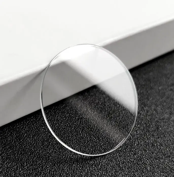 2.0mm Thick Flat Mineral Watch Glass 51mm 52mm 53mm 54mm 55mm Diameter ...