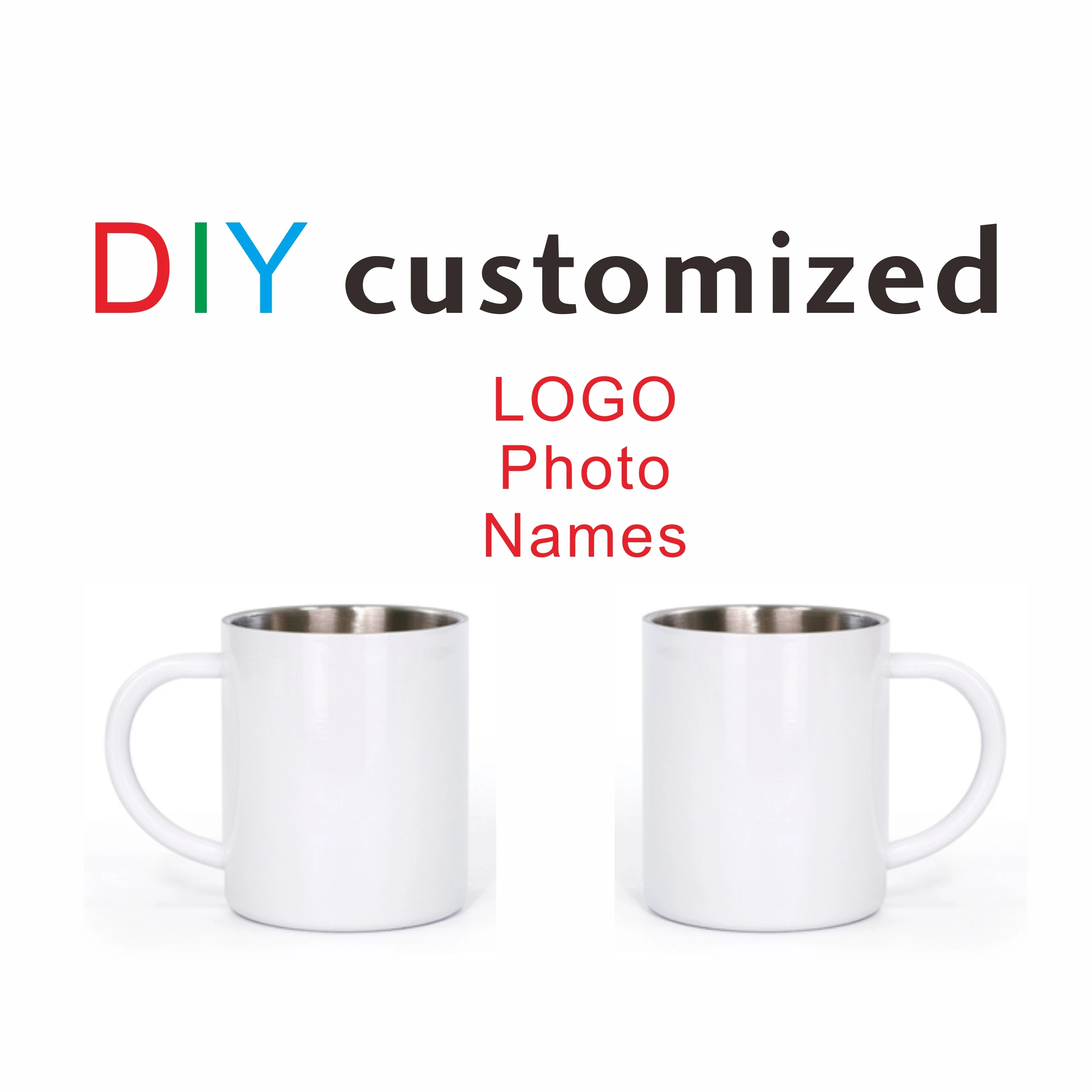 300ML-Stainless-Steel-Mug-DIY-LOGO-PHOTO-NAME-Customize-Print-Creative ...