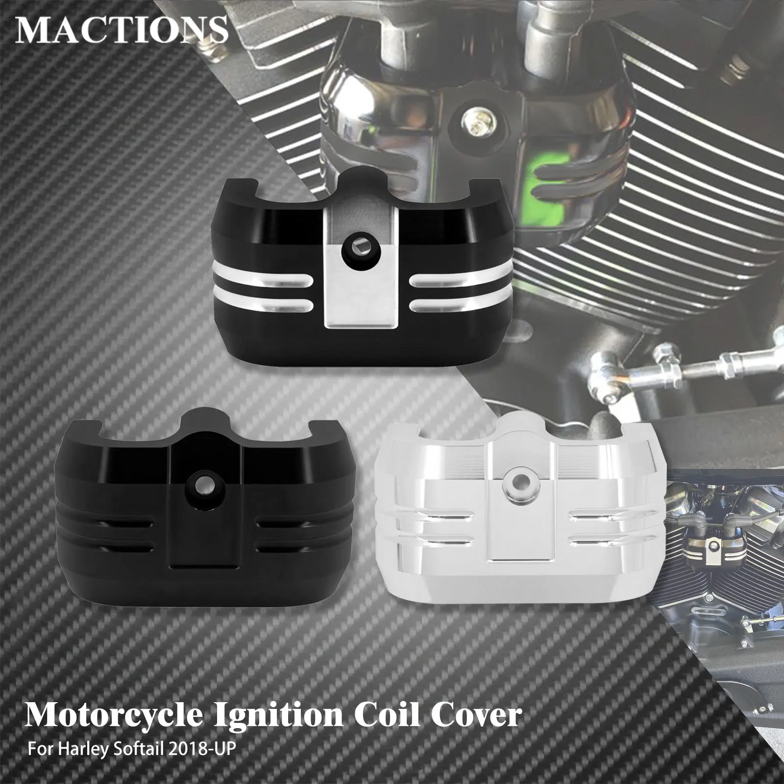 Ignition-Coil-Cover-Motorcycle-Trim-For-Harley-Softail-Breakout-FXBRS ...