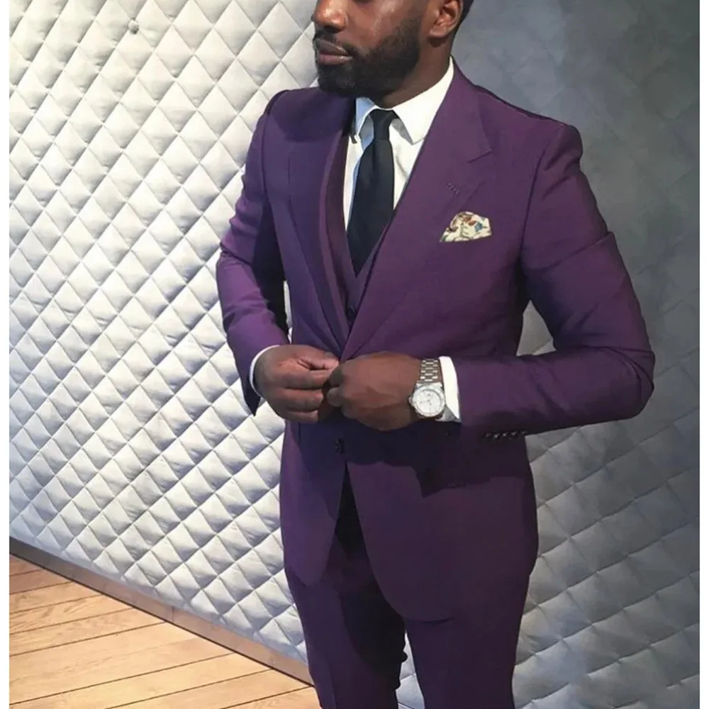 STEVDITG-Purple-Men-s-Suits-3-Piece-Jacket-Pants-Vest-Single-Breated ...
