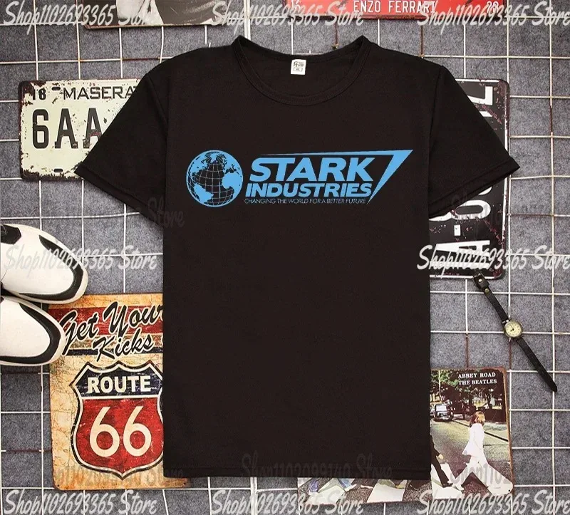 High-Quality-Summer-Fashion-Stark-Industries-Men-T-Shirt-Men-Tshirt ...