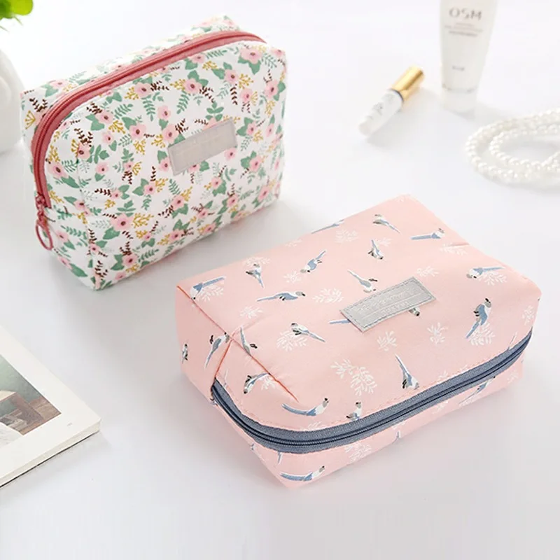 Women Sanitary Pad Pouch Cotton Girls Cosmetic Bags Makeup Bag Napkin ...