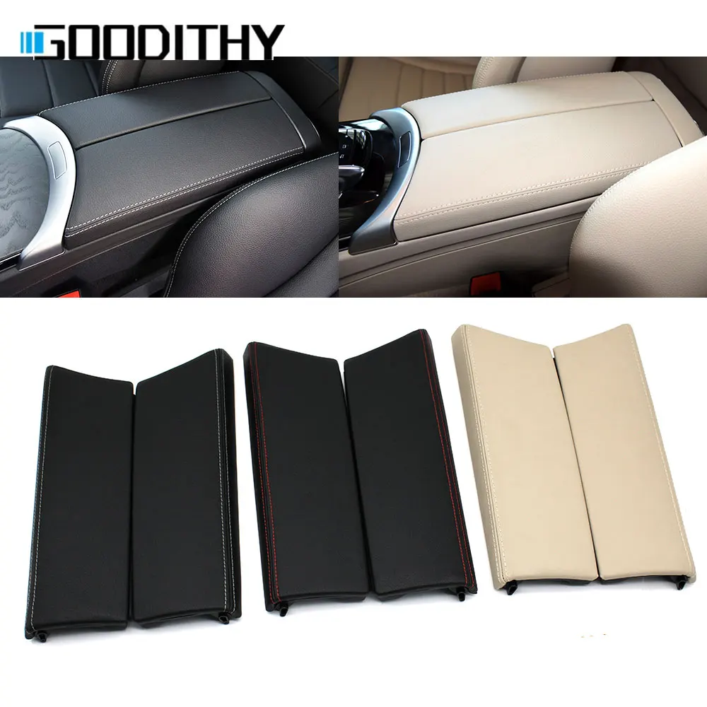 W205-W253-Center-Console-Leather-Armrest-Storage-Box-Cover-Trim ...