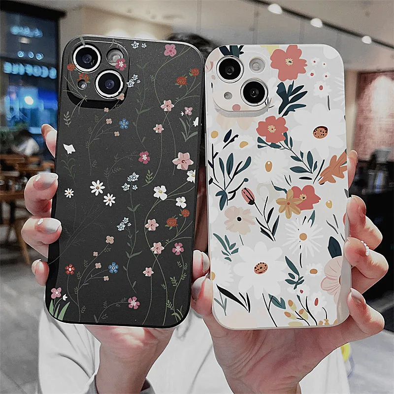 Summer-Flower-Print-Phone-Case-For-Xiaomi-Redmi-Note-13-12-11-10-Pro ...
