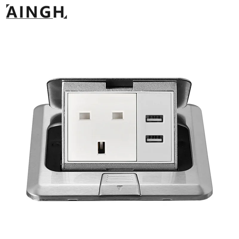 Uk-Plug-13A-Socket-In-The-Countertop-220V-Extension-Israel-With-Usb ...