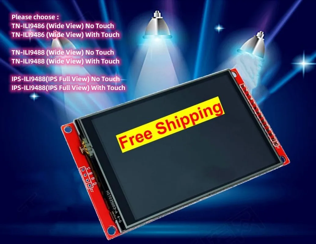 IPS 3.5 inch esp32 ILI9488 9486 LCD TFT PCB board electrónica de ...