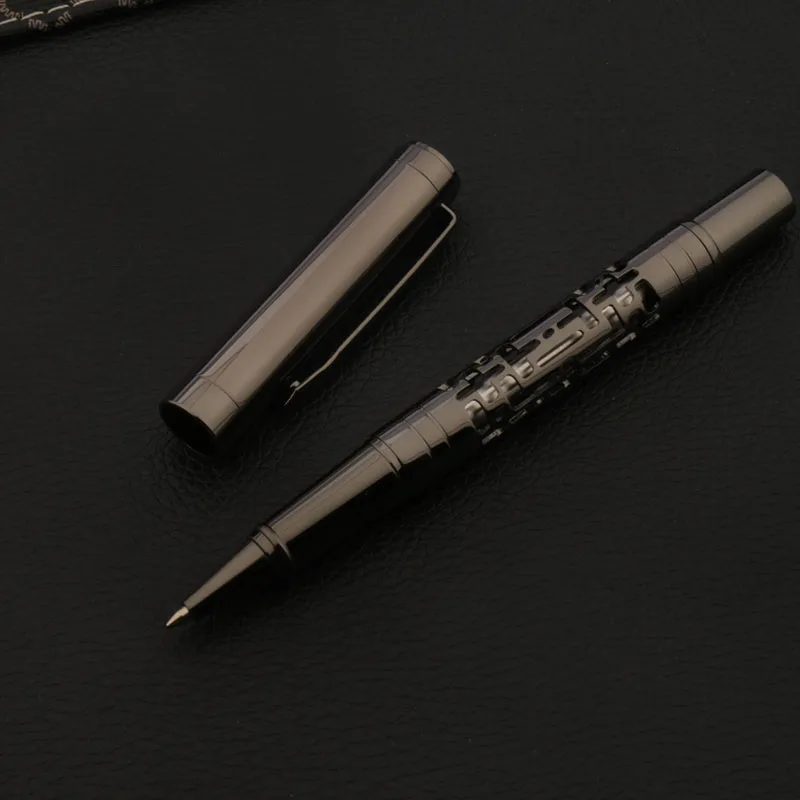 Black-Roller-Ball-Pen-Metal-Gun-Gray-Retro-Fringe-Stationery-Office ...