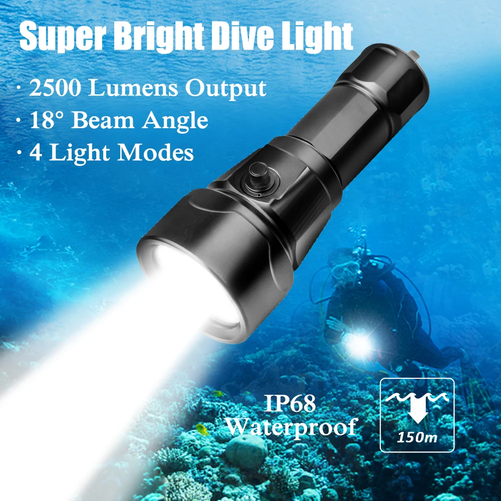 Odepro-ND51-High-Power-LED-Diving-Flashlight-Underwater-Lantern ...