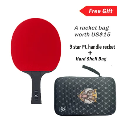 LOKI 9 Star Super Sticky Table Tennis Racket Carbon Blade PingPong Bat ...