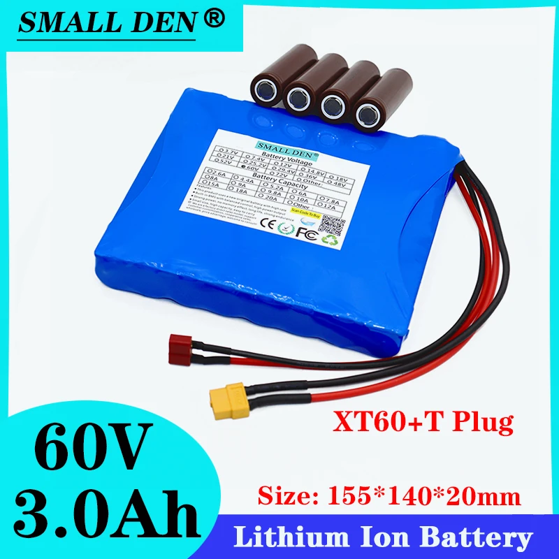 60v Lithium Ion Battery 16s1p | Power Rechargeable Battery | 60v ...