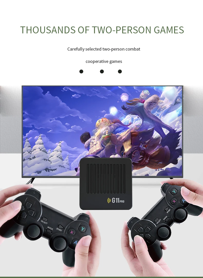 G11 Pro 4K HD Video Game Console 2.4G 256GB Wireless Controller ...