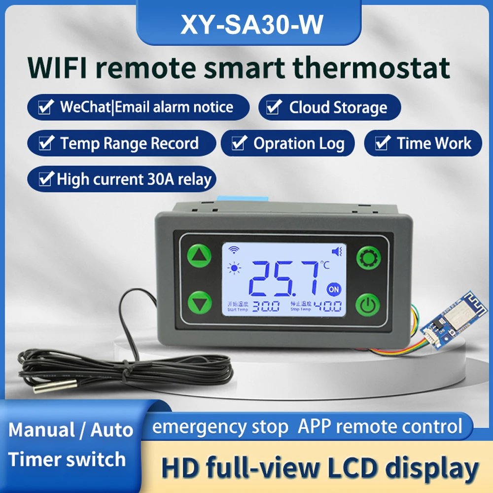 WIFI Remote Thermostat High Precision Digital Temperature Controller ...