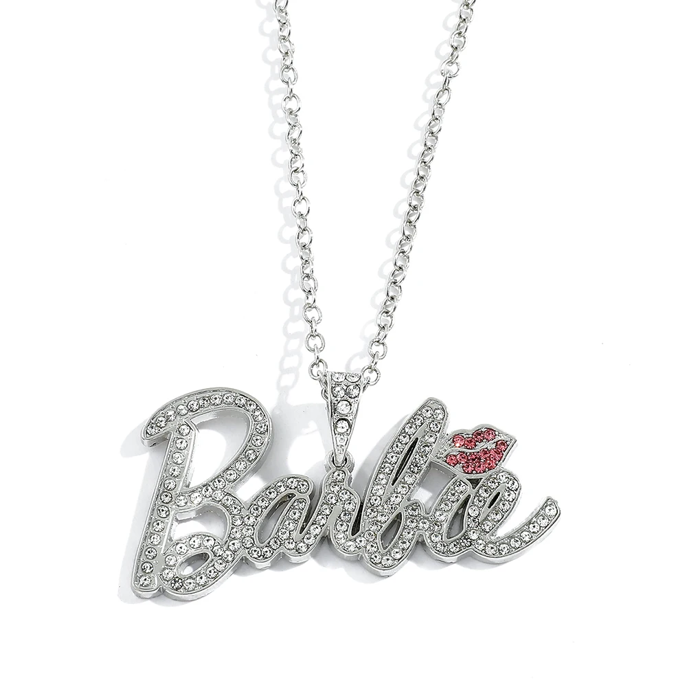 Barbie-Letter-Pendant-Necklace-Disney-Barbie-Princess-Peripheral-Neck ...