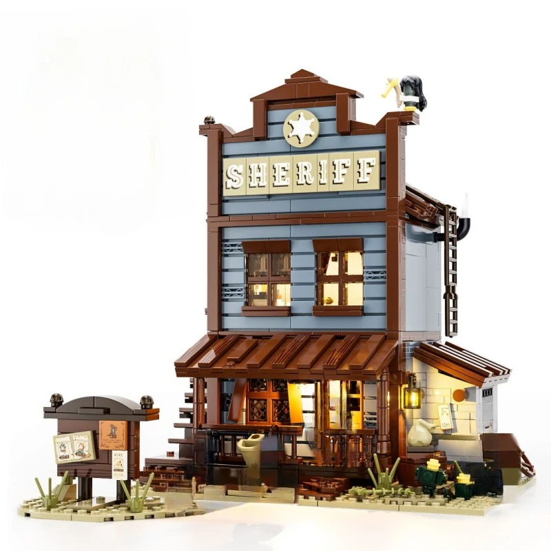 Creative-Expert-Street-Scene-MOC-FunWhole-F9026-Western-Cowboy-Sheriff ...