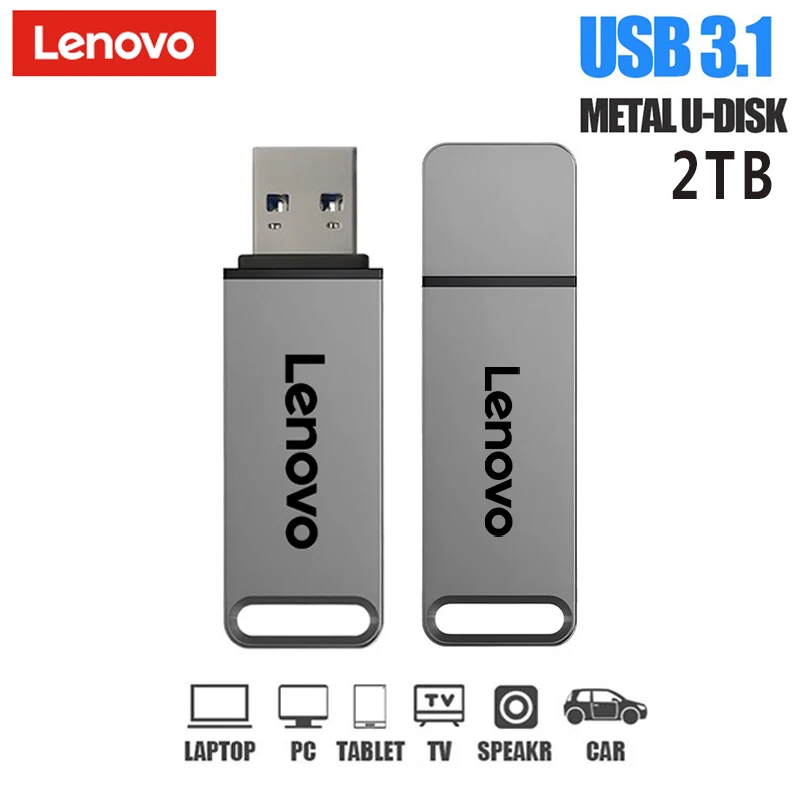 Lenovo 3.1 USB Flash Drive Metal High-Speed Pen Drive 2TB 1TB 512GB ...