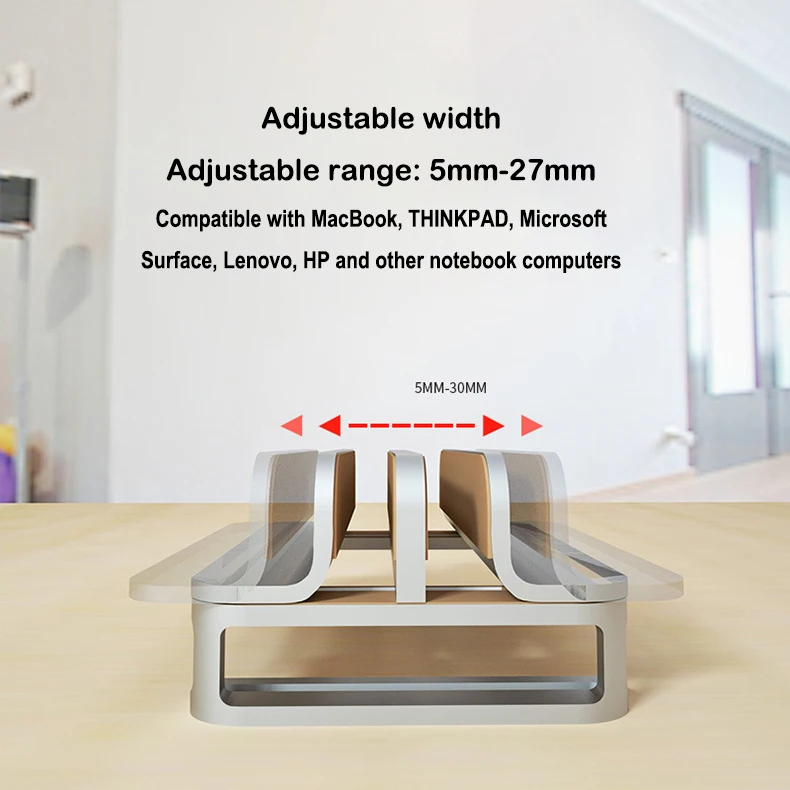 1 emplacement Argent - Support Vertical pour ordinateur portable en ...