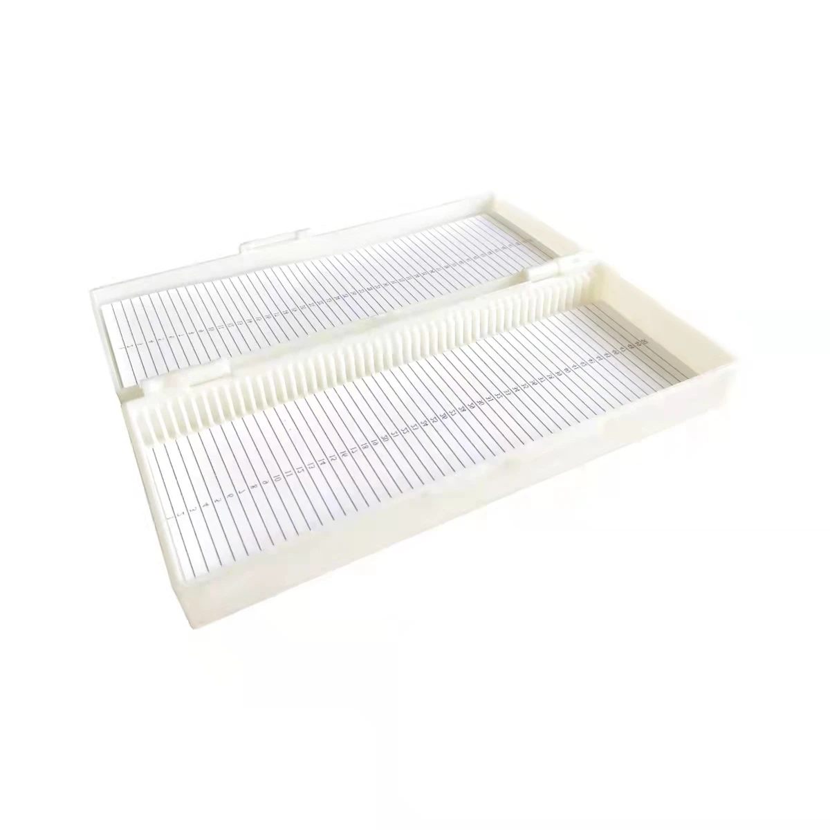 Microscope Slides Box For 50pcs Plastic Microscope Glass Slide Box ...