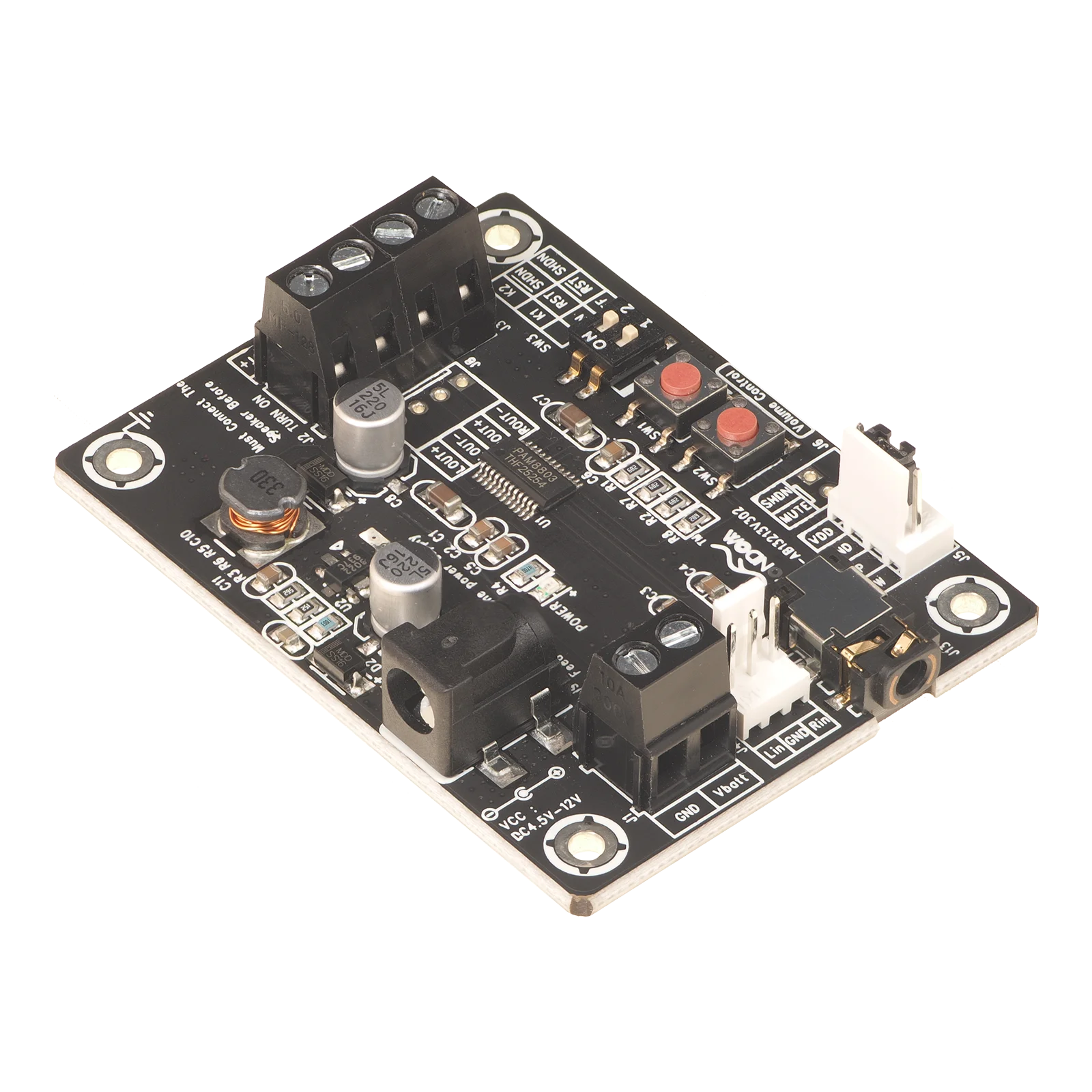 Wondom 2 X 2w Class D Audio Amplifier Board - Pam8803 - Operational ...